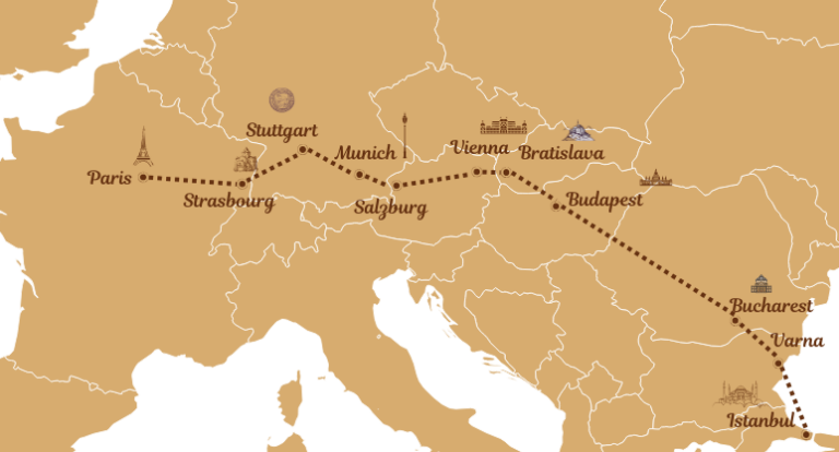 Orient Express Original Route Map & History (1883–Today)